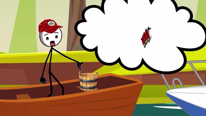 Do stickman animation 2d explainer video character design stick figure ...