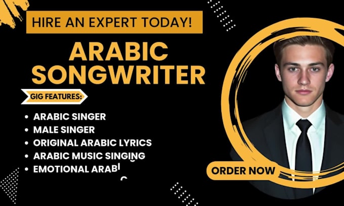 Be your professional arabic songwriter and male arabic singer by Victor ...