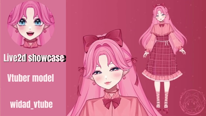 Do2d vtuber model, live2d vtuber, vtuber rigging, vtubestudio by Widad_vtube | Fiverr