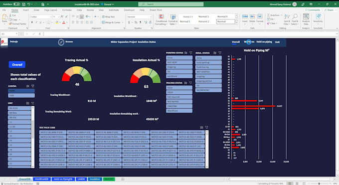 Create dashboard in excel the shows analysis for your database by Ahmedmahmoud403 | Fiverr