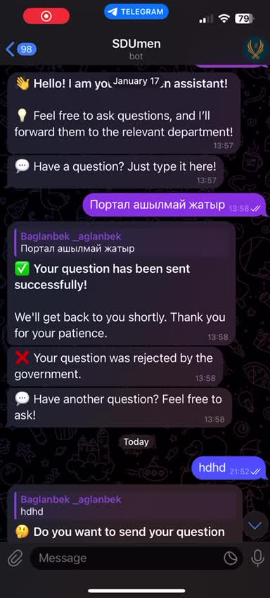 Create A Bot For Telegram And Whatsapp Using Python By Baglanbek Fiverr
