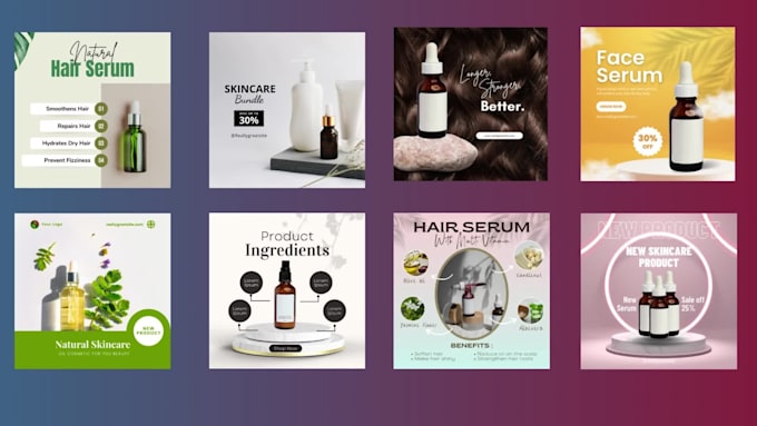 Do create 20 attractive designs for your social media posts by ...