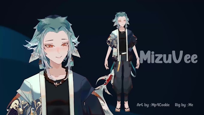 Rig anime character for live2d and vtuber by Mizuvee | Fiverr