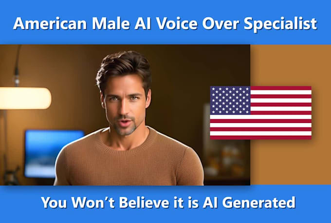 Create an elite deep voice white american ai male voice over by ...