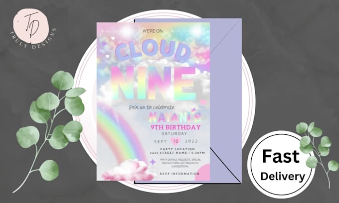 Produce high quality birthday party invites for kids by Alexiskeonia ...