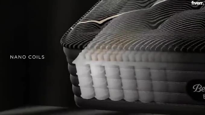 Do viral 3d mattress animation 3d mattress design for all kinds of ...