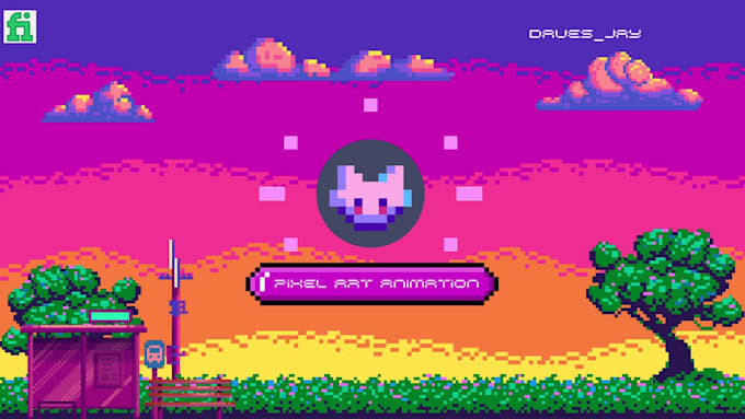 Do pixel art animation for you by Daves_jay | Fiverr