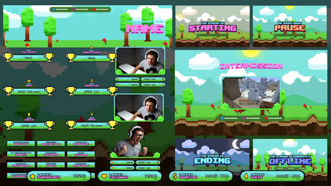 Sell a premade twitch overlay by Freezylol | Fiverr