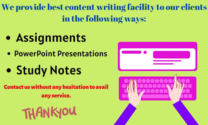 Create best powerpoint presentations, ms word assignments and study ...