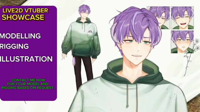 Draw and live2d vtuber rigging, rig live2d vtuber model,vtuber facerig ...