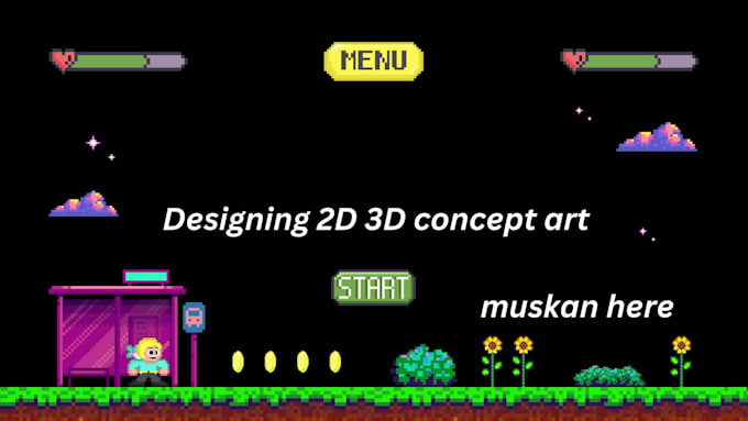 Design 2d and 3d concept game asset arts for you by Muskan444749 | Fiverr
