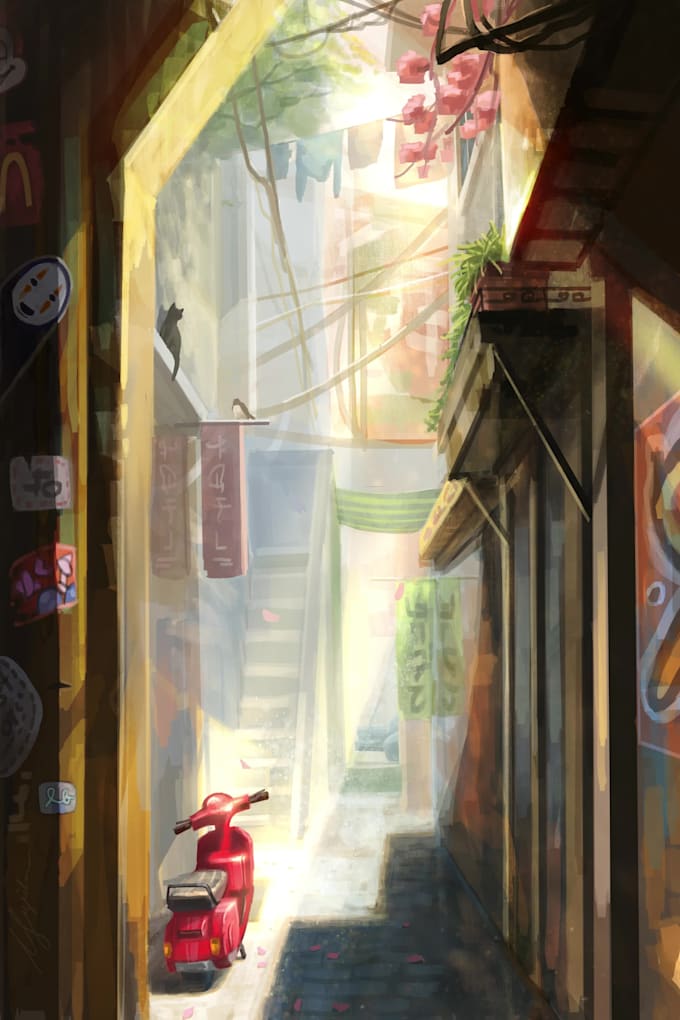 Draw backgrounds, art cover and portraits by Aunderforge | Fiverr