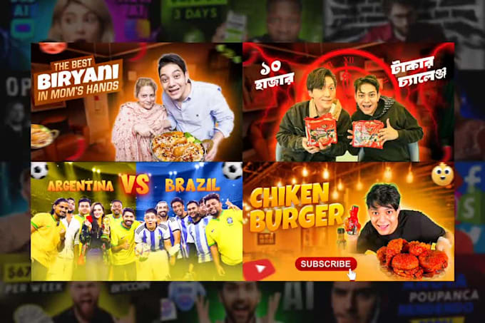 Do best youtube thumbnail design by Rahuljha9307 | Fiverr