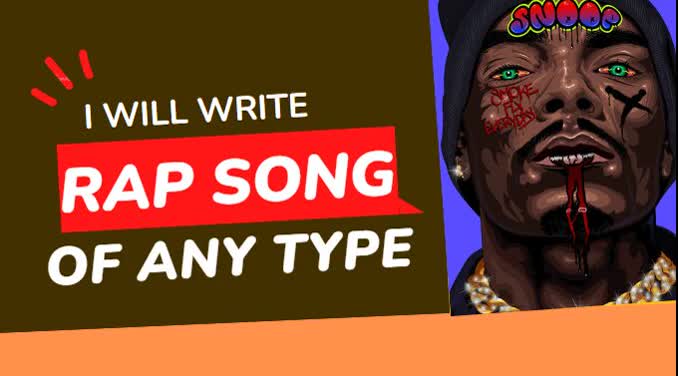 Write you a rap song by Raynbowh | Fiverr