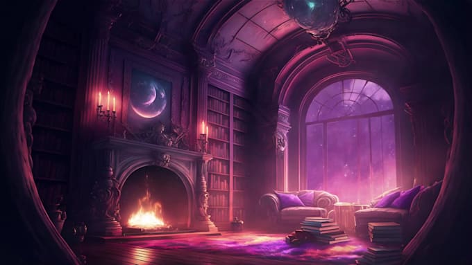 Send you a premade animated room background for vtubers by Xeress | Fiverr