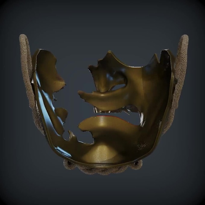 3d helment halloween pepakura kitsuna oni mask cosplay mask for 3d ...