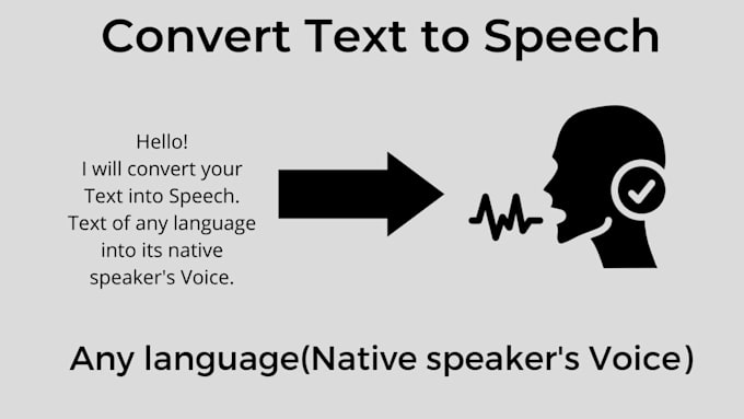 Convert given text into audio by Talhaobaidullah | Fiverr