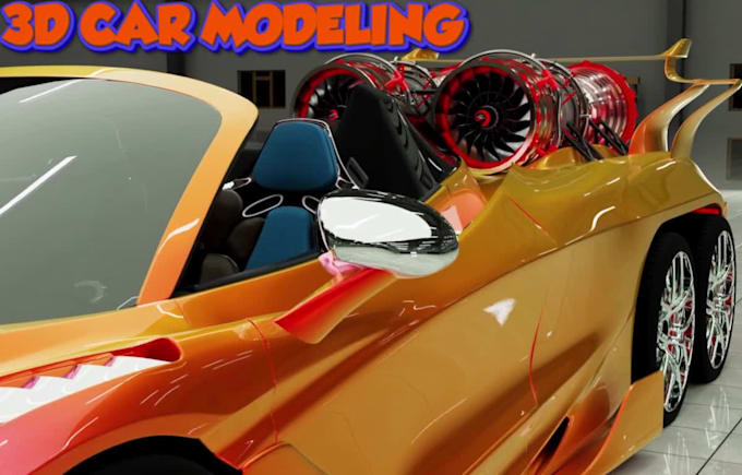 Create 3d car model, 3d vehicle, 3d rc car model for 3d printing by ...
