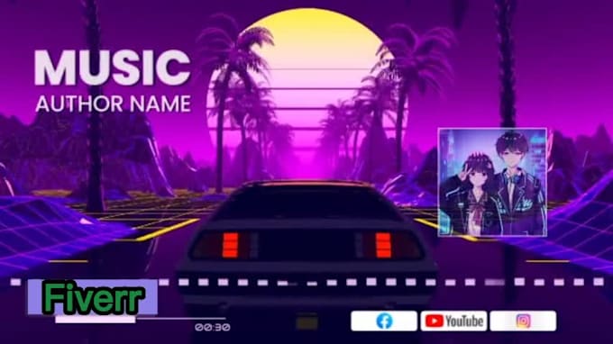 Create heart catching hip hop, sad, and romantic music visualizer video ...