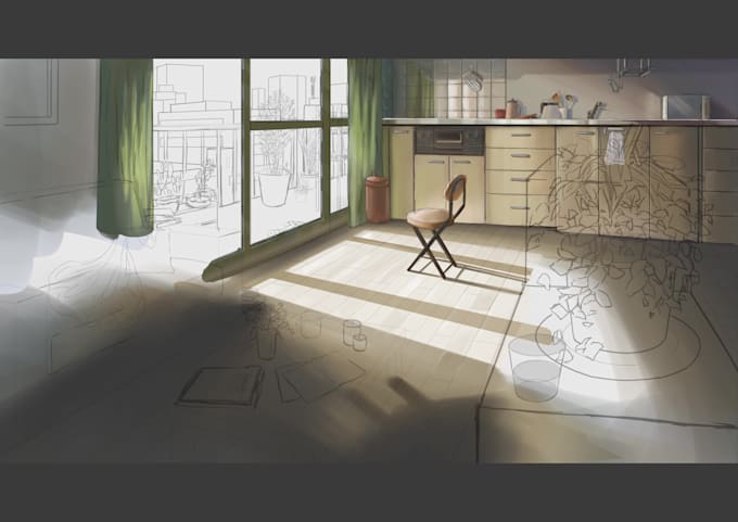 Create immersive background art by Enyazf | Fiverr