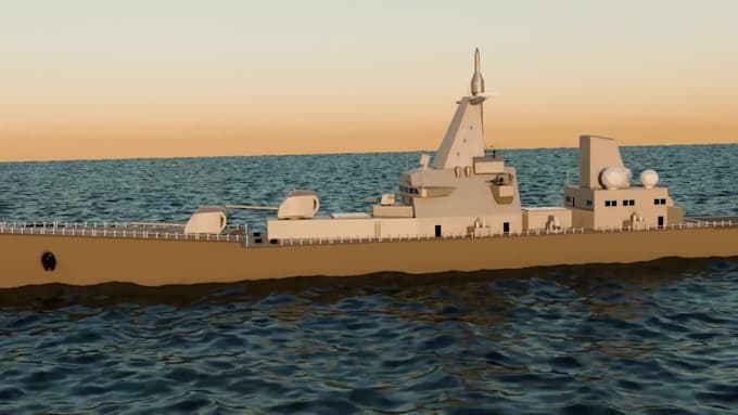 Diseño de barco 3d realista, modelo de yate cgi, barco cgi, animación ...