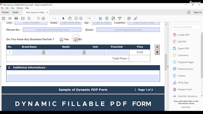 Convert to dynamic fillable pdf forms by Arifrahman69 | Fiverr