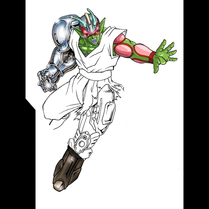 Dragon ball super cyber art by Joyeishak | Fiverr