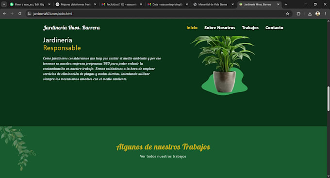 Landing page with html, tailwindcss and js by Esau_ez | Fiverr