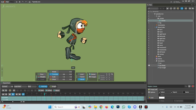 Animate your 2d game characters and assets in spine pro by Mahnoor ...