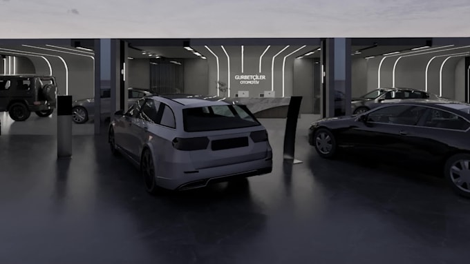 Design a car gallery showroom by Yarencelikkaya | Fiverr