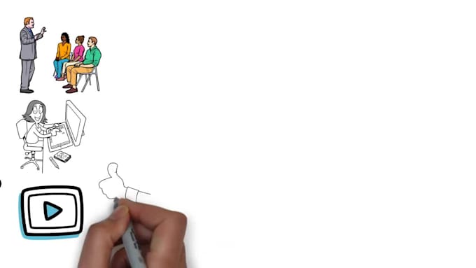 Make a colorful whiteboard animation explainer video by Horlarwasiu | Fiverr