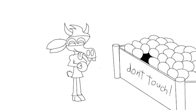 Do 2d line art animation frame by frame animation 2d traditional hand ...