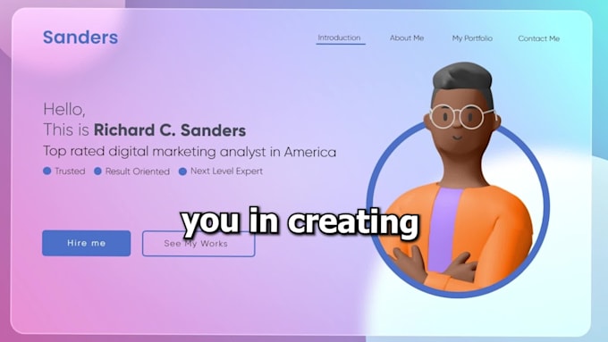 Build you a responsive portfolio website for you by Soufianebough | Fiverr