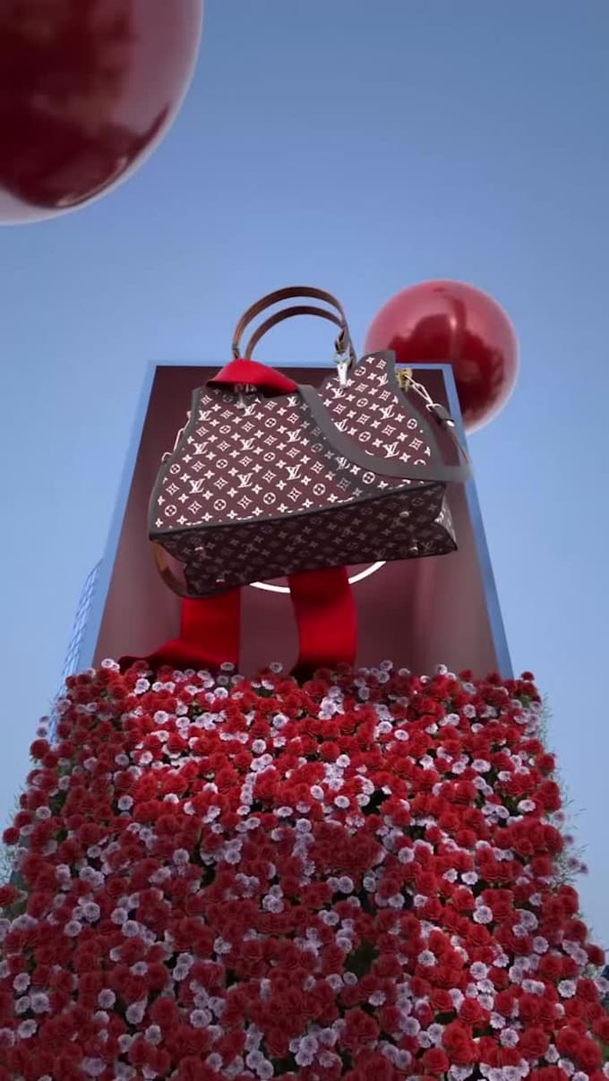 Make dynamic 3d anamorphic 3d billboard animation vfx compositing video ...