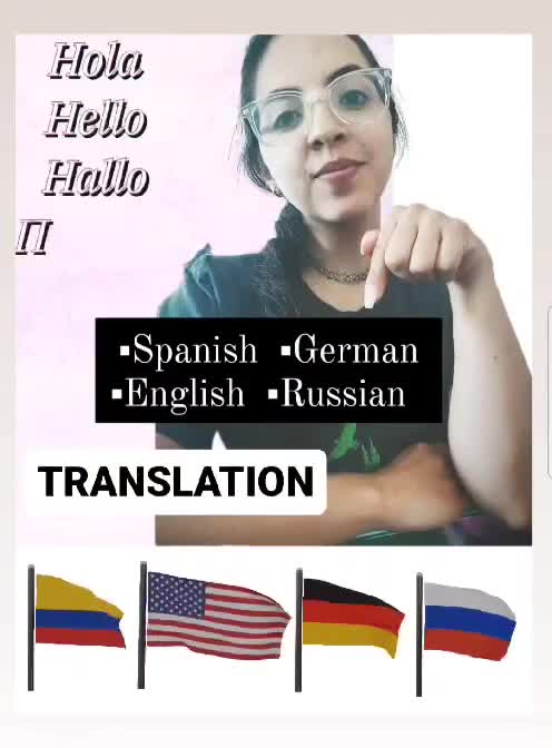 Translate into english, german, russian, and spanish by Ximenaflorez470 ...