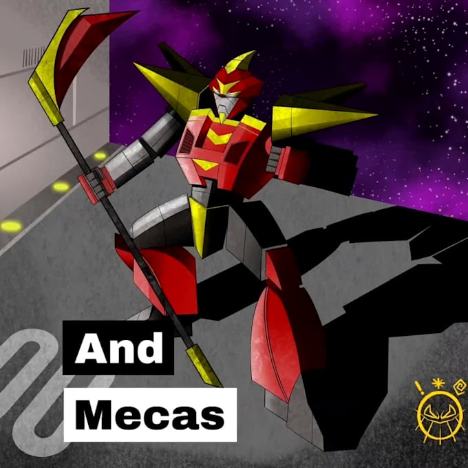 Design your character of robots and mechas comic style by Anakino444 ...