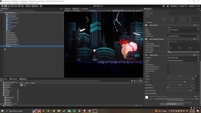 Create a 2d platform sidescroller game with art and combat by Techareus ...