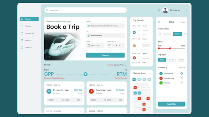 Create clean and simple dashboard designs by Rd_studios | Fiverr