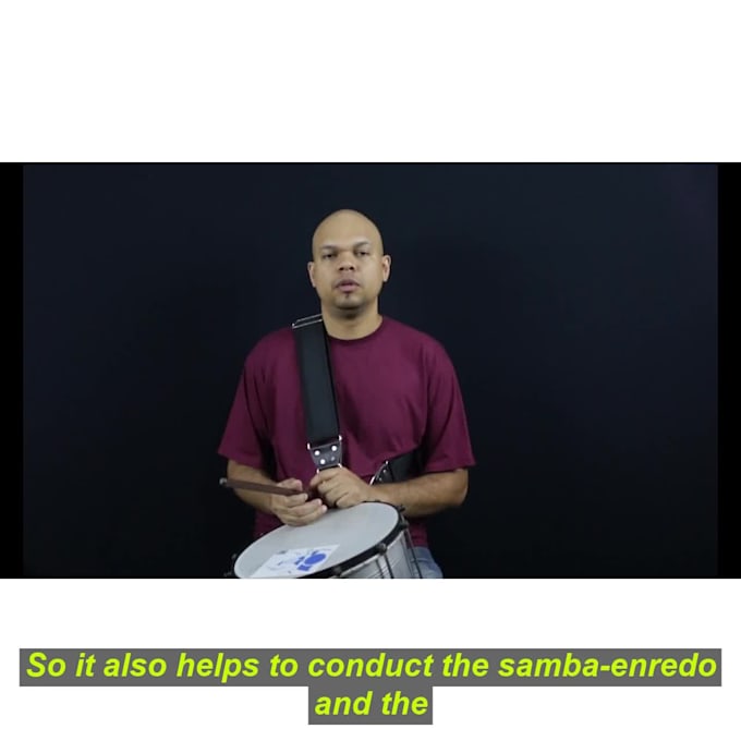Brazilian percussion class repinique by Marcosromeu | Fiverr