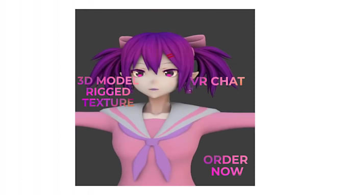 Custom 3d model, vr chat avatar, vrchat avatar, vrchat, vtuber, avatar ...