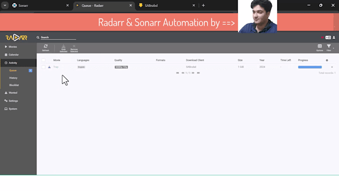 Setup radarr and sonarr automation by Muhzuba729 | Fiverr