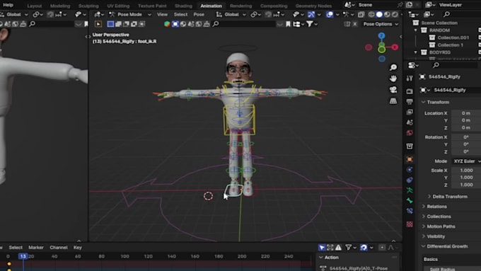 Rig your 3d character for animation by Jadedax1 | Fiverr