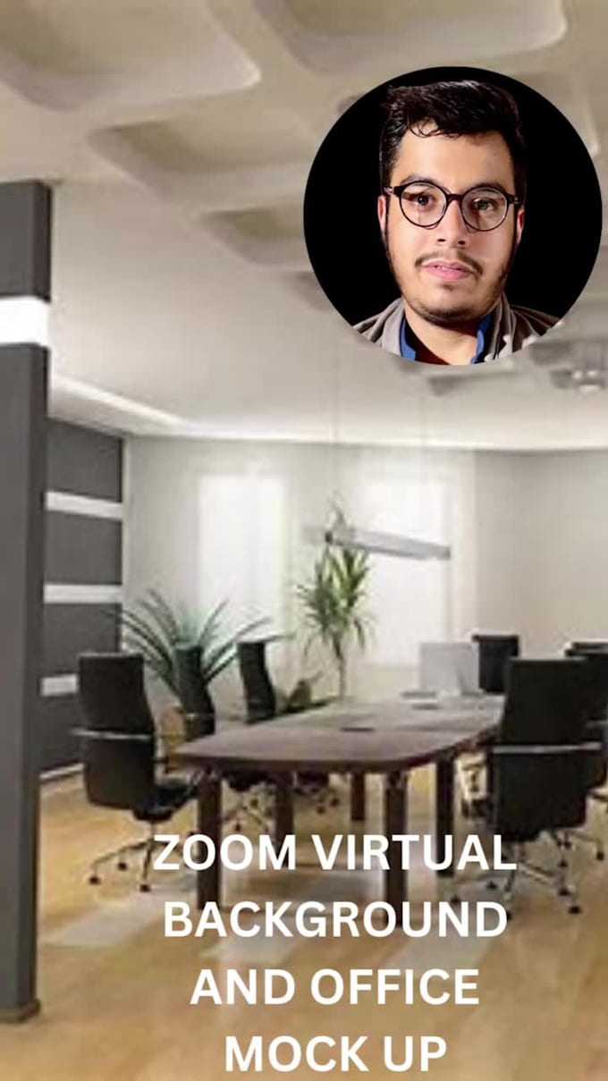 Custom zoom virtual backgrounds with own logo and office mockup 1 hour ...