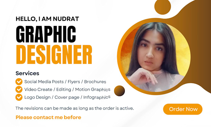 Make top notch graphic designs for you by Nudratch | Fiverr