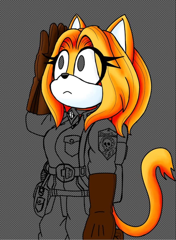 A mobian style character design, sonic the hedgehog by Albert_papu_656 ...