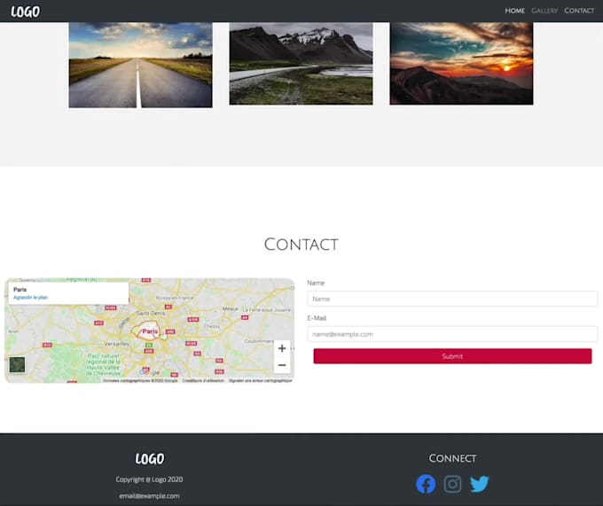 Create a responsive website using html, css and bootstrap by ...
