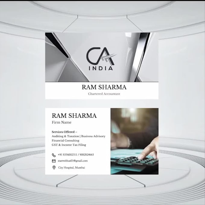 Create a business card with modern design, qr code, linktree by ...