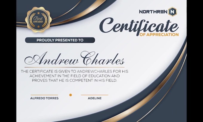 Design custom luxury diploma certificate template by Log0_designs | Fiverr