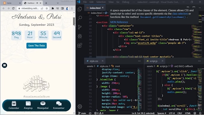 Do html css js as your need by Mbimoad | Fiverr