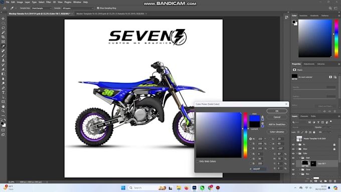 Custom wrap decal design for mx motorcycle,enduro,supermoto etc by ...
